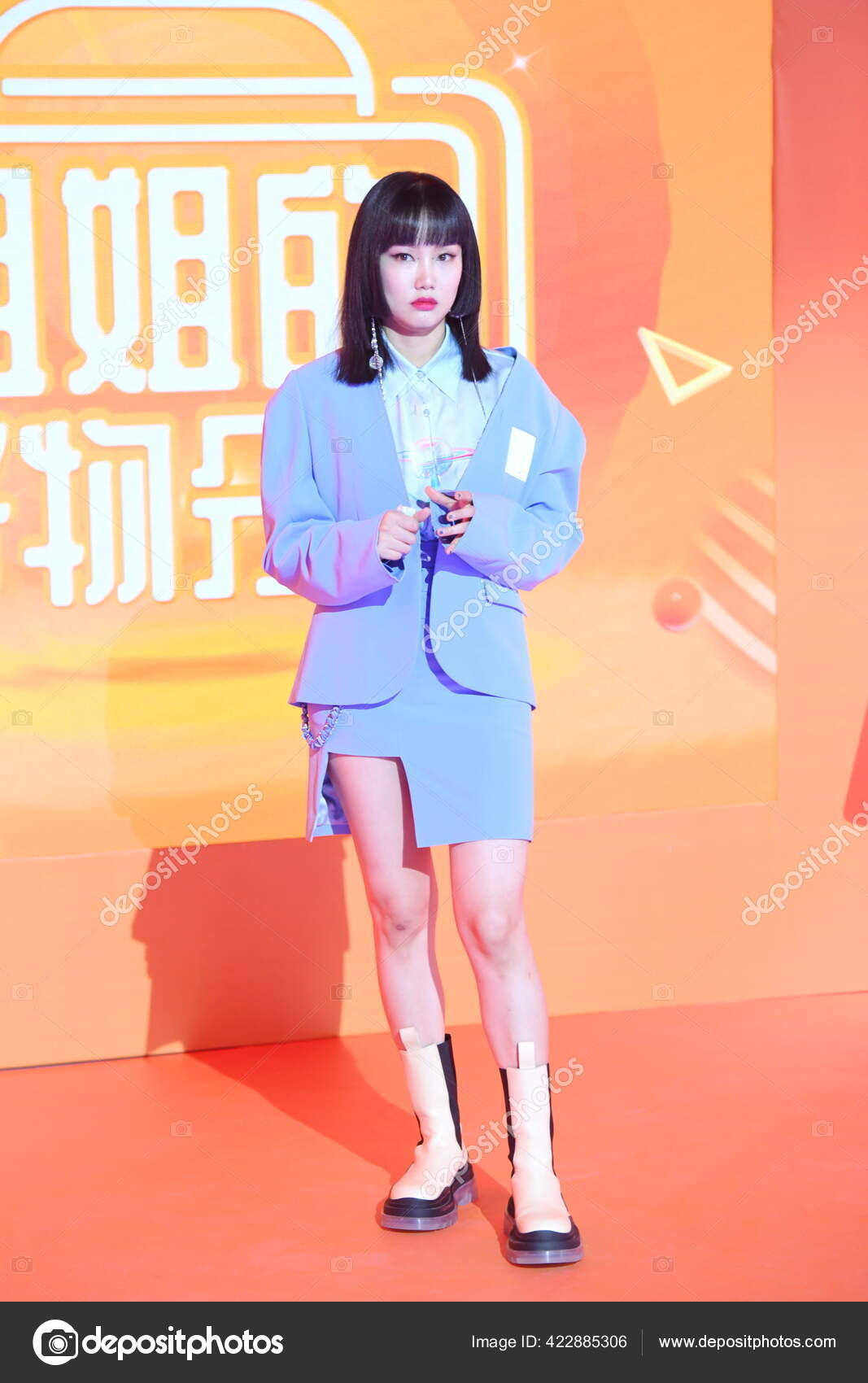 Chinese Singer Huang Ling Isabelle Huang Attends Activity Beijing China — Stock Editorial Photo ...