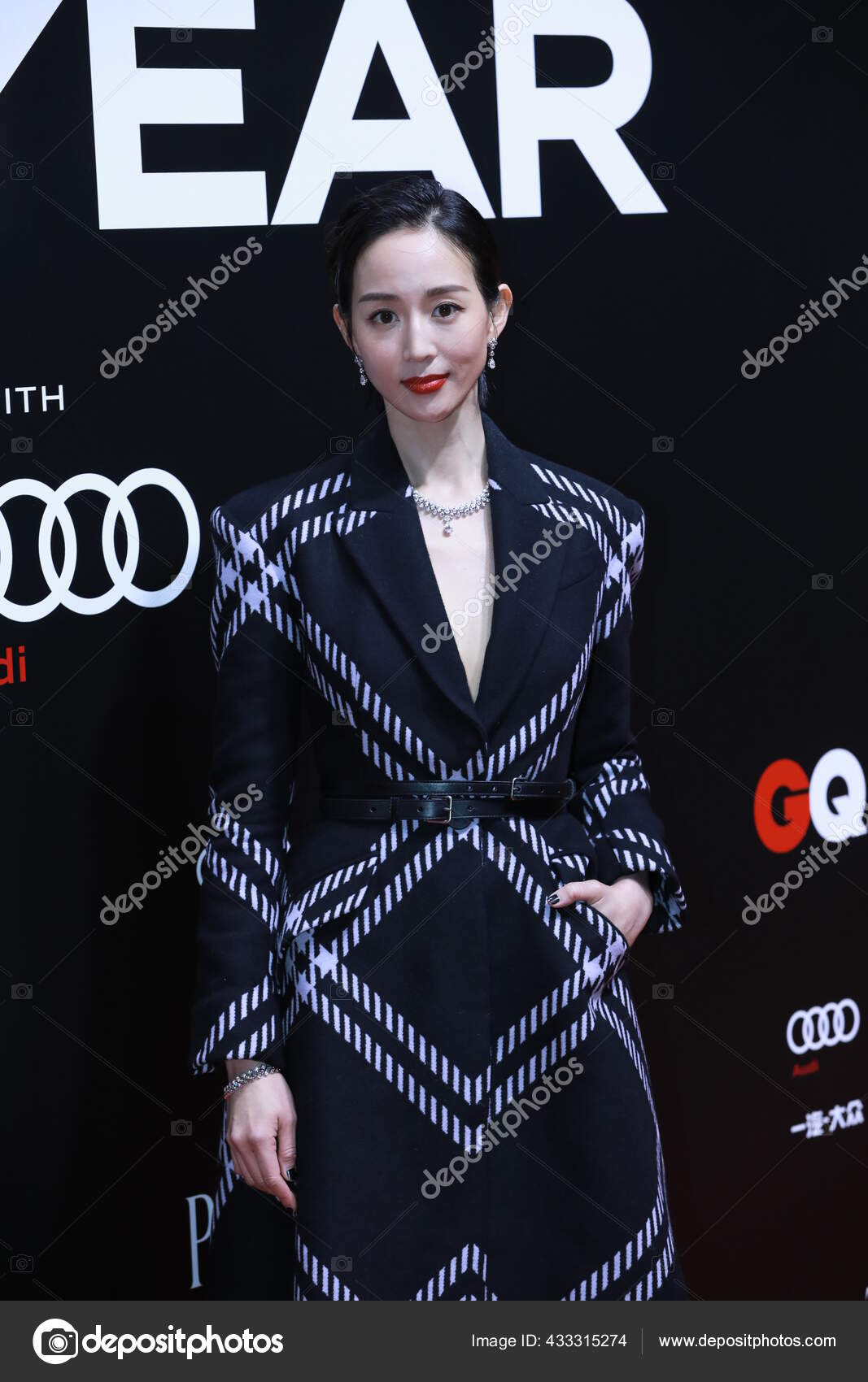 Taiwanese Actress Janine Chang Also Known Chang Chun Ning Shows – Stock ...