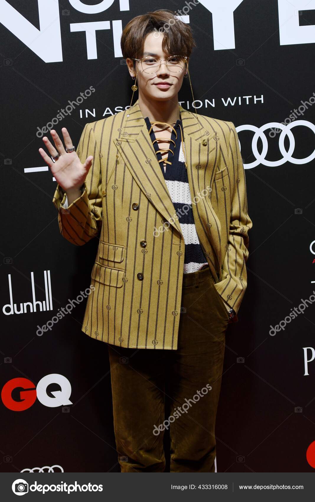 Cantor Rapper Ator Chinês Taiwanês Lin Yanjun Membro Grupo Temporário ...