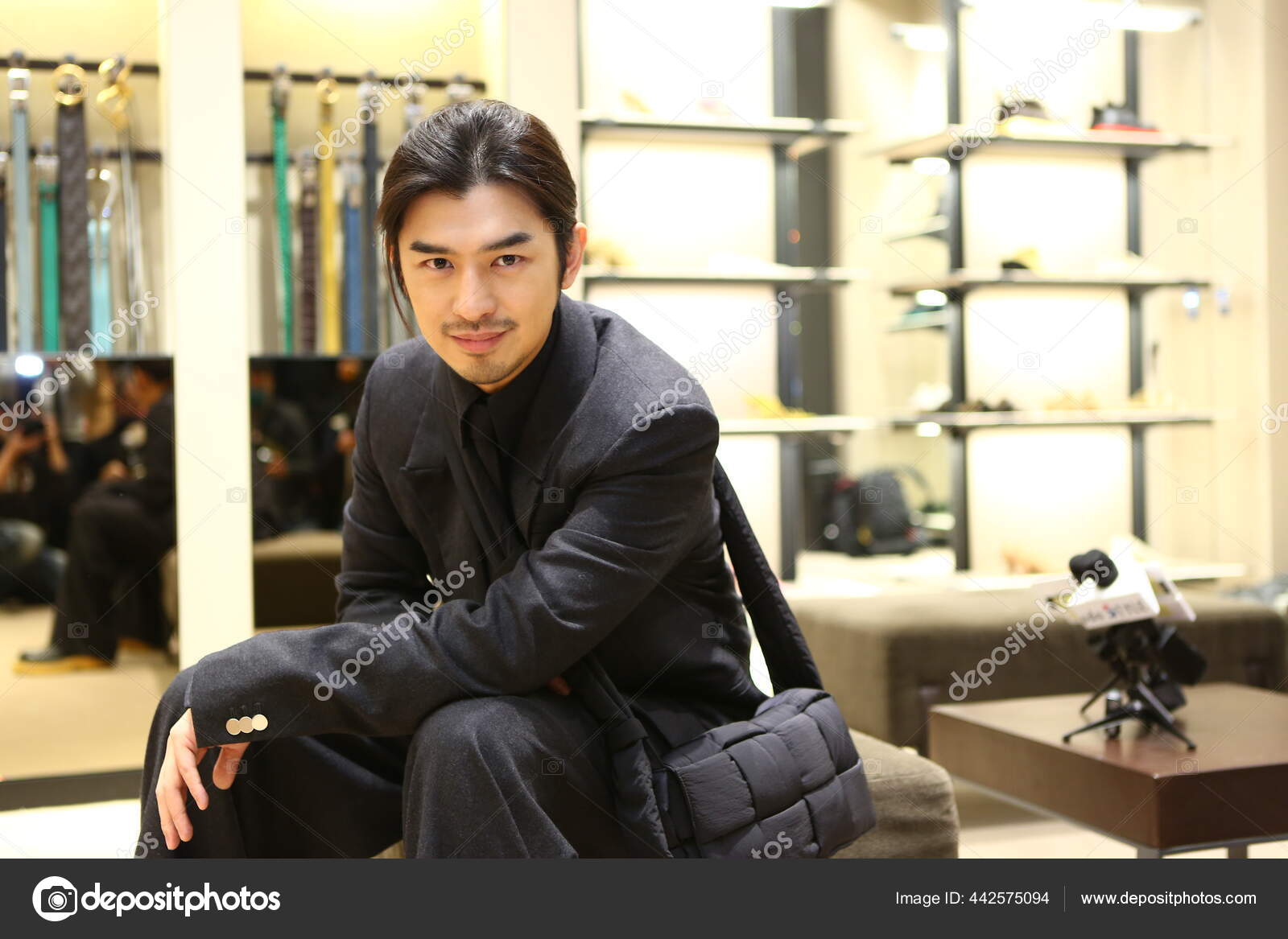 Taiwanese Actor Chen Bolin Also Known Wilson Chen Attends Promotional — Stock Editorial Photo ...