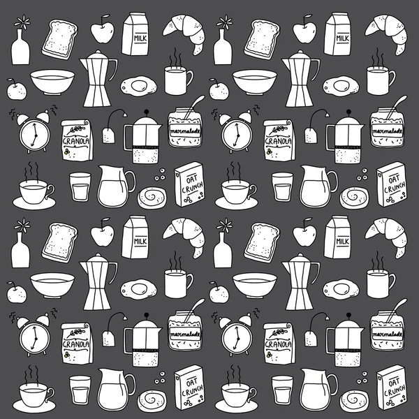 Morning breakfast pattern — Stock Vector © Squirrelli #119348516