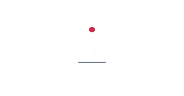 Jumping Loading Animation. Bouncing red ball animation isolated on ...
