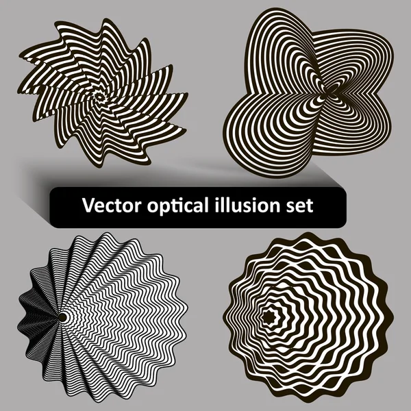 Black and white optical illusion circle vector background Stock Vector ...