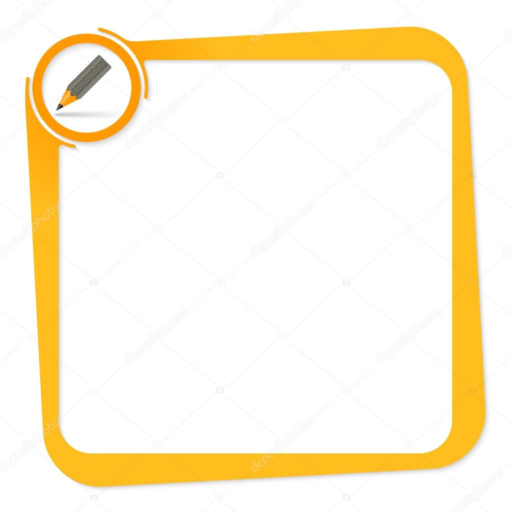 Vector box for any text with pencil Stock Vector Image by ©garrifrotto ...