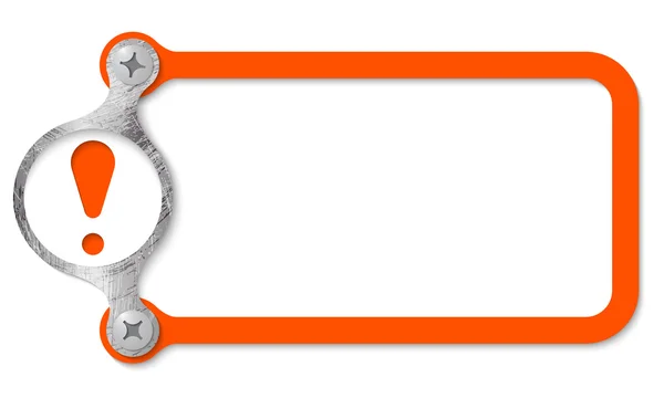 Red text box with exclamation mark Stock Vector by ©garrifrotto 33297561