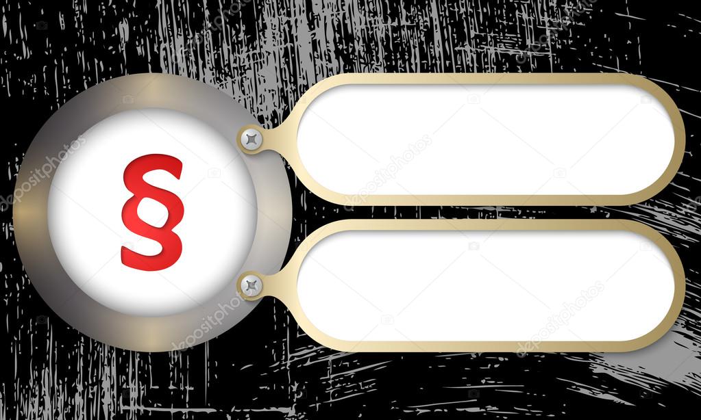 Metal frames with paragraph and scratched background Stock Vector Image ...