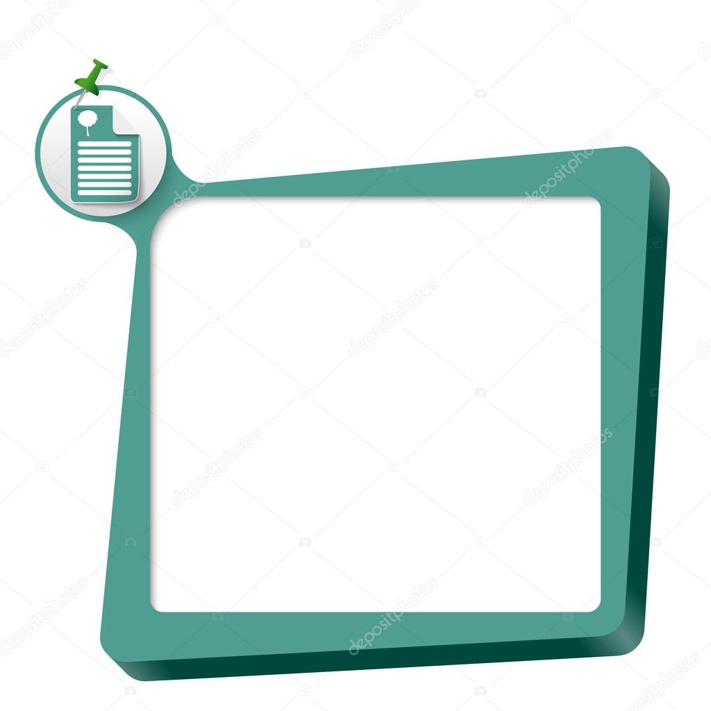Text box and document icon and tree symbol — Stock Vector © garrifrotto ...