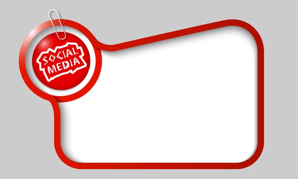 Cuadro de texto vectorial para cualquier texto con encabezado de redes ...