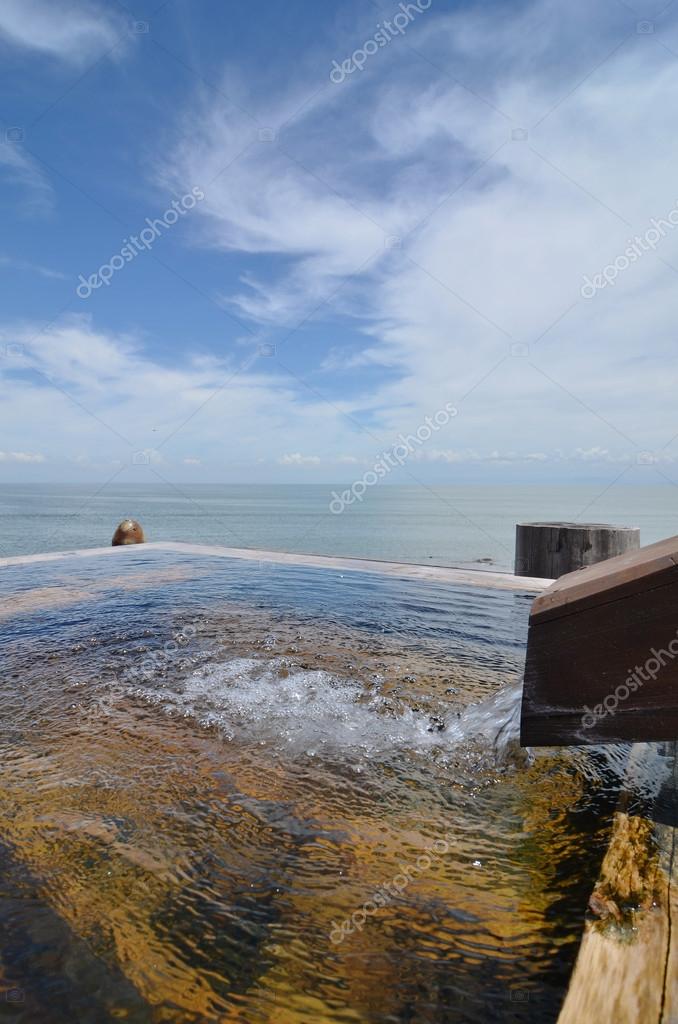 Japanese open air hot spring Stock Photo by ©lcc54613 59402871