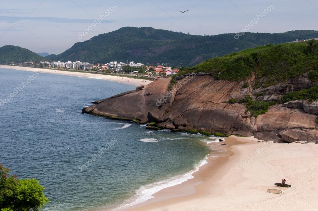 Recreio Beach at day time — Stock Photo © dabldy #108376548