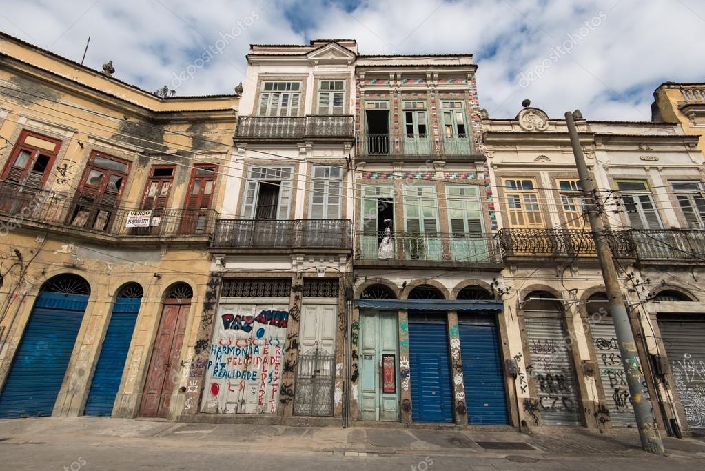 Fragile residential structures of Rio — Stock Photo © dabldy #117429418
