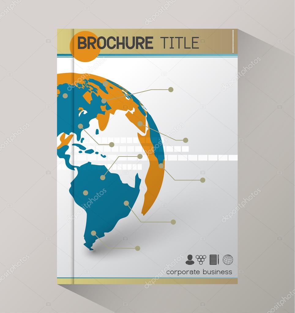 Annual report business brochure Stock Vector by ©Violka08 115290626