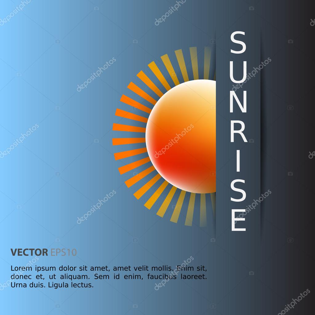 The rising sun background Stock Vector by ©Violka08 66312953