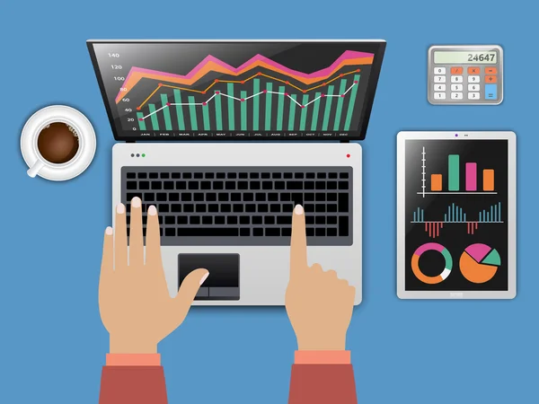 Comparing statistics Vector Art Stock Images | Depositphotos