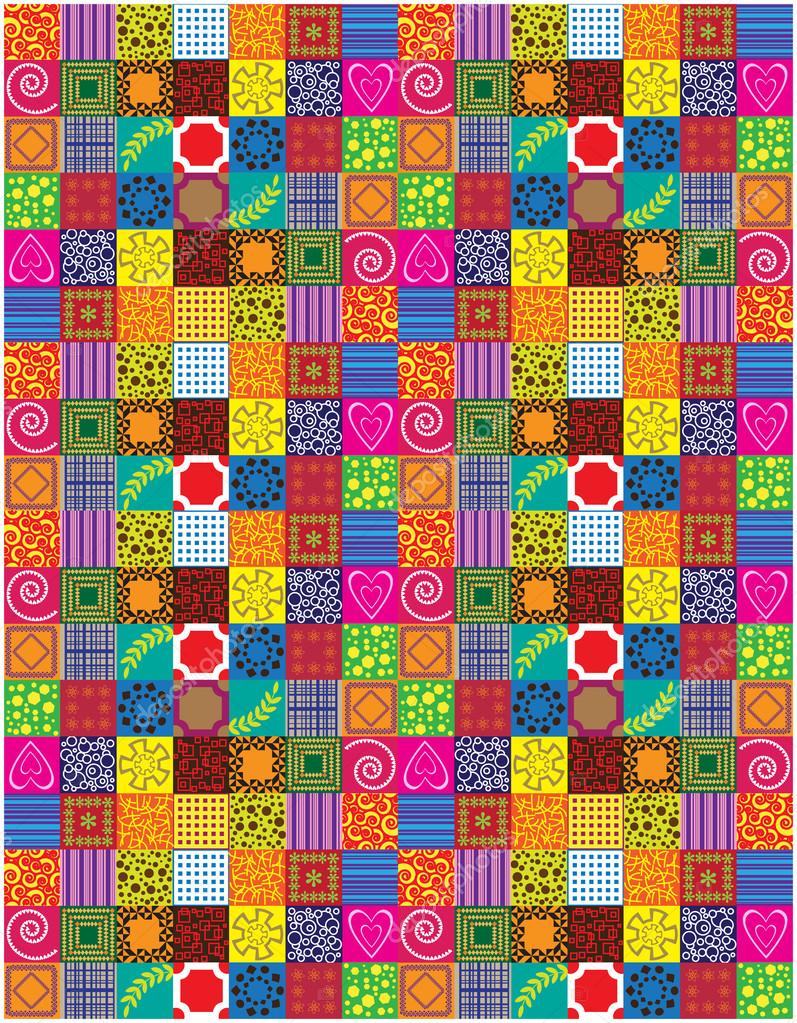 Color vector patchwork design Stock Vector Image by ©pizla09 #52713107