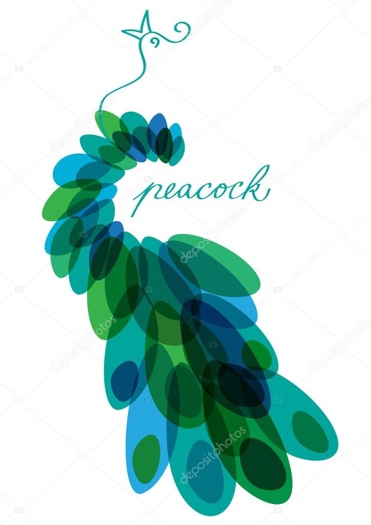 Abstract vector peacock background — Stock Vector © pizla09 #53739923