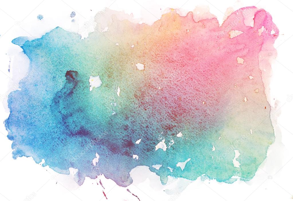 Acuarela Abstracta Y Escritorio