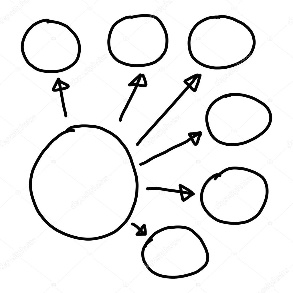 Hand drawn a graphics symbols geometric shapes graph to input in ...