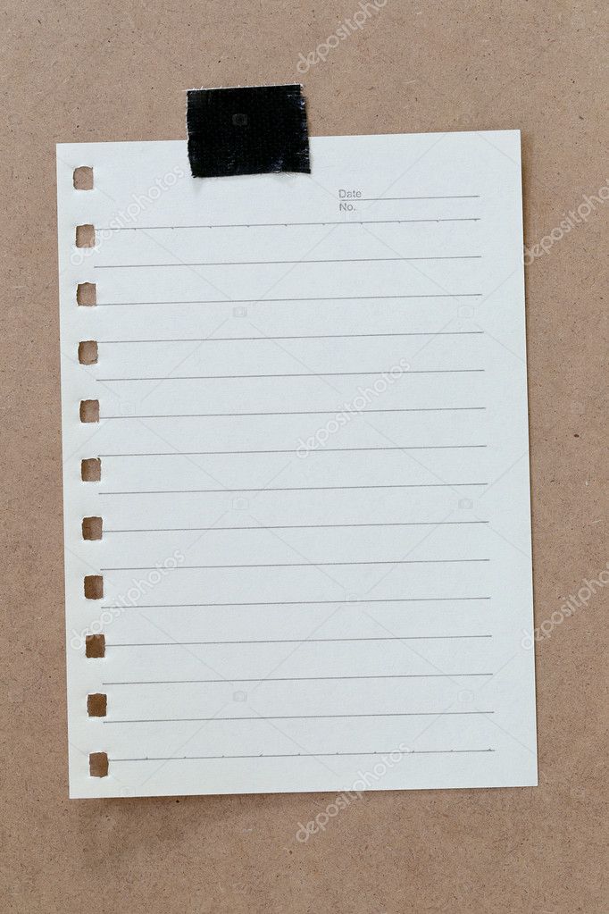 Vintage of note paper background and copy specs. — Stock Photo ...