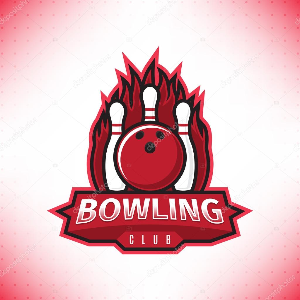 Vector logo of bowling club Stock Vector Image by ©avgust01 #114087446