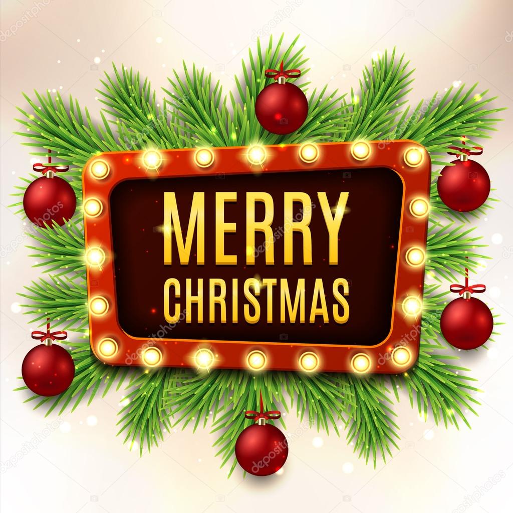 Christmas vector banner with red balls Stock Vector Image by ©avgust01 ...