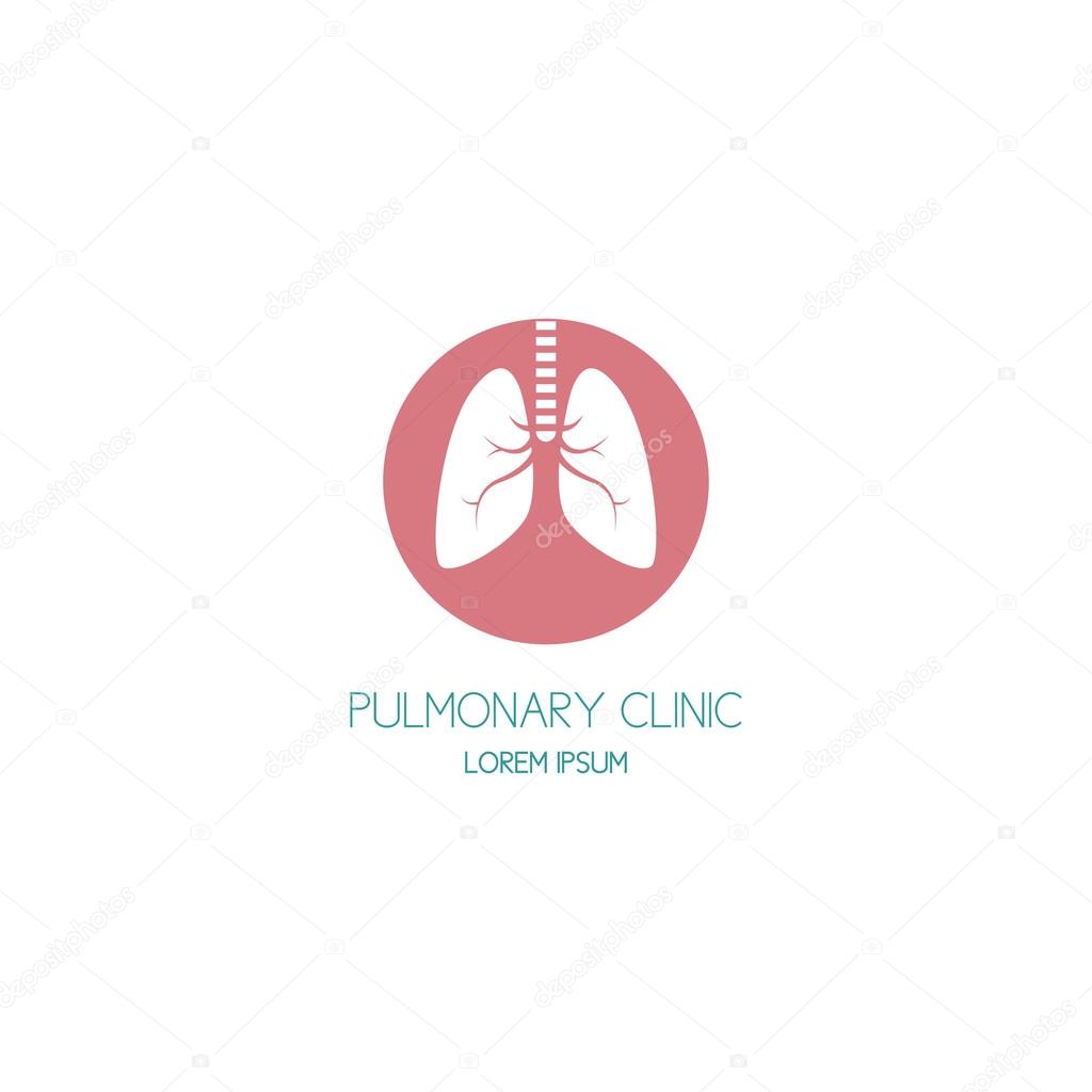 Pulmonary clinic logo template Stock Vector Image by ©avgust01 #65575249