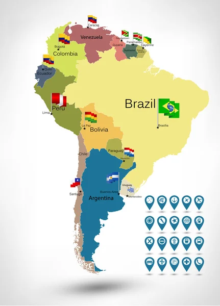 8,986,409 Mapa brasil paraguay Vector Images | Depositphotos