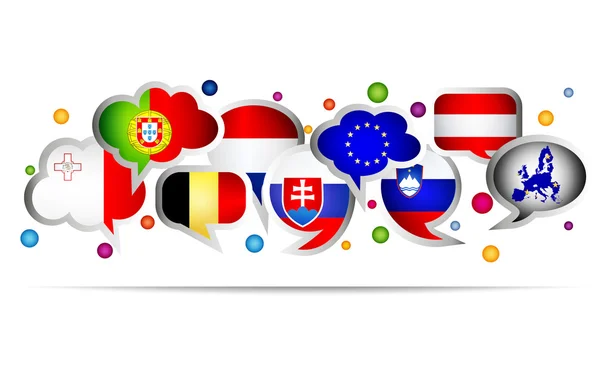 European Union countries bubble speech Stock Vector Image by ©Livenart ...