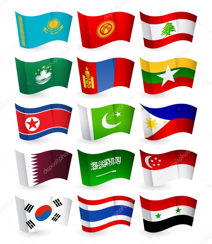 World Flags Flying