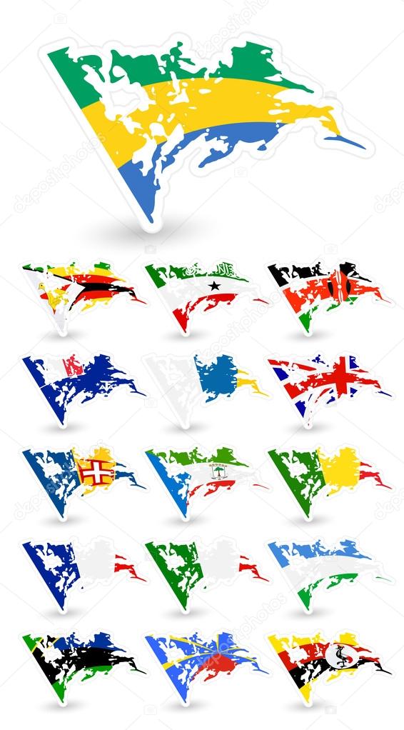 Bad condition flags of Africa 4 Stock Vector by ©Livenart 96780664