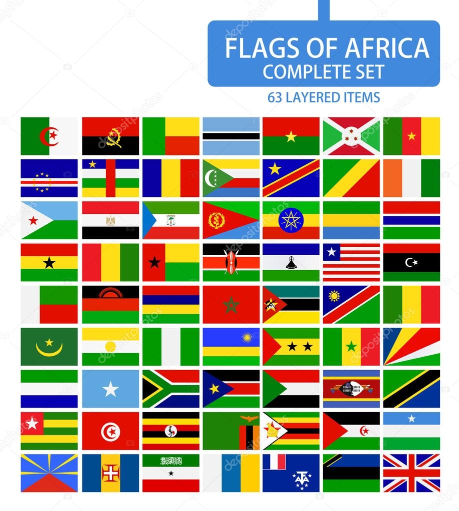 Flags of Africa Complete Set — Stock Vector © Livenart #98601500