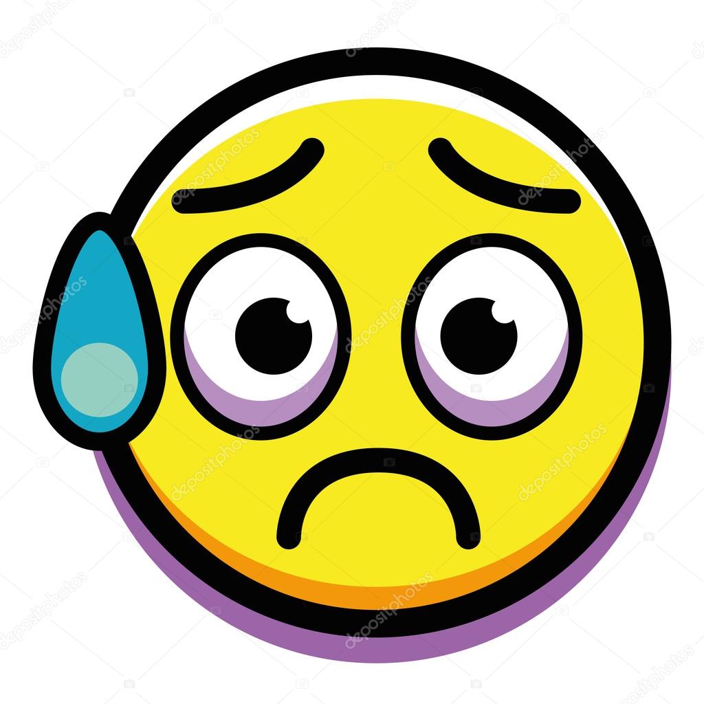 Smiley Worried Look Clipart