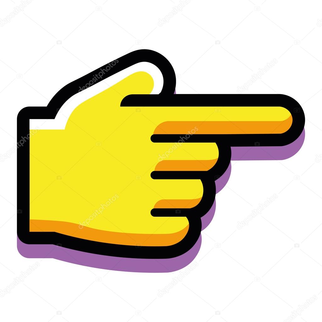 Finger Pointing Right Clipart