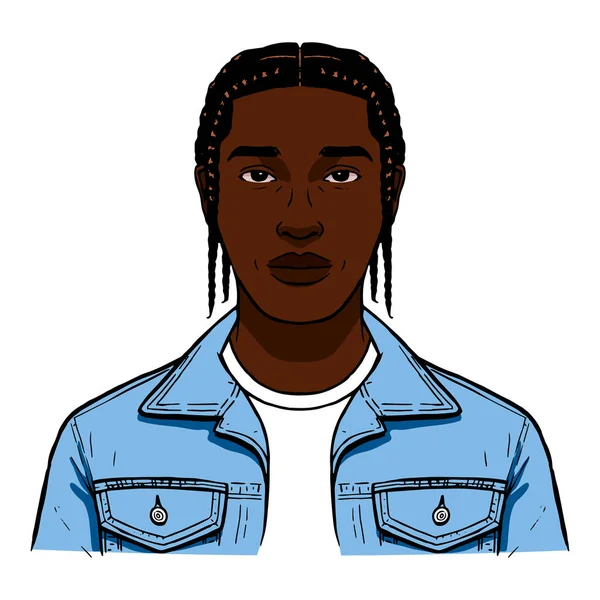 African American Man Drawing