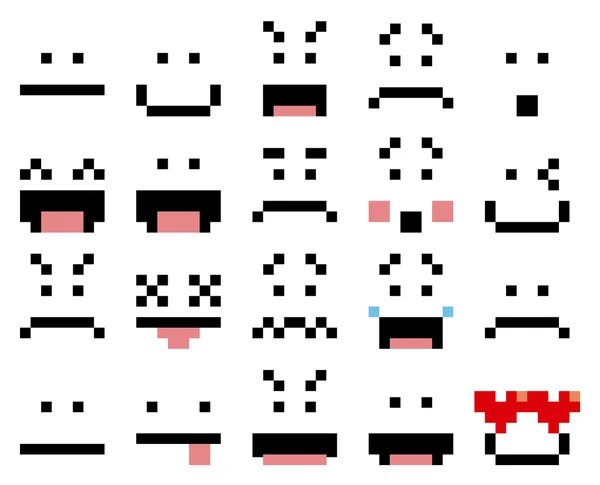 Pixel faces Vector Art Stock Images | Depositphotos