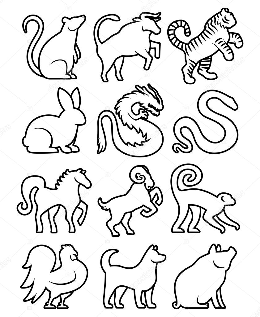 Chinese Animals Drawings