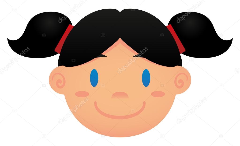 Cara de desenho animado isolado em fundo branco Vetor de stock de ...