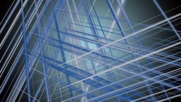 Fantastic video animation with stripe object in motion, loop HD 1080p ...