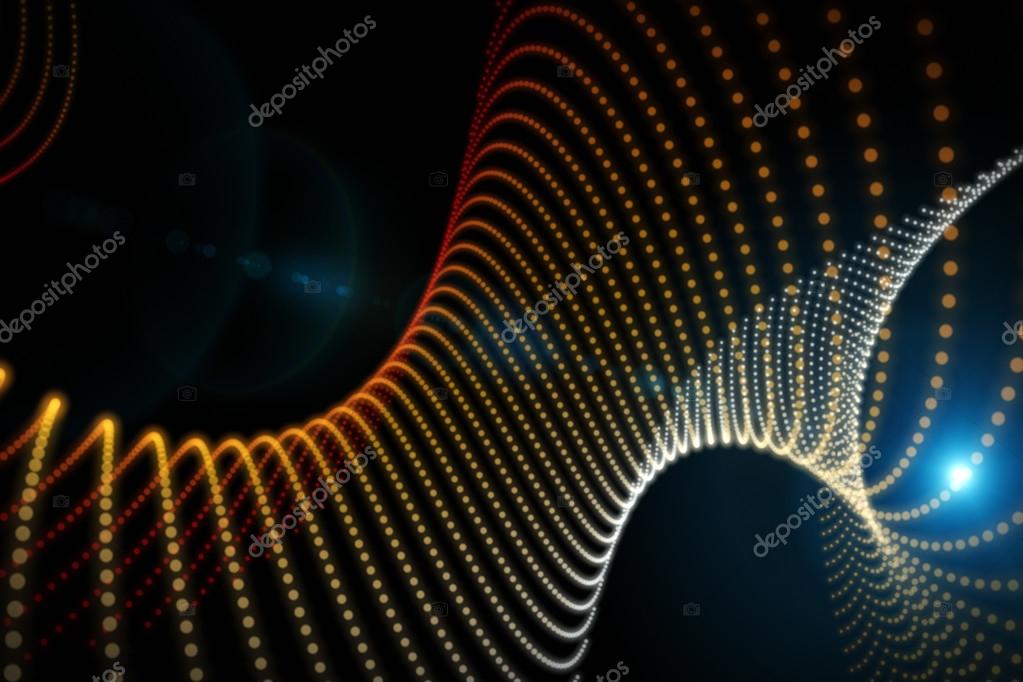 Futuristic technology wave background design with lights Stock Photo by ...