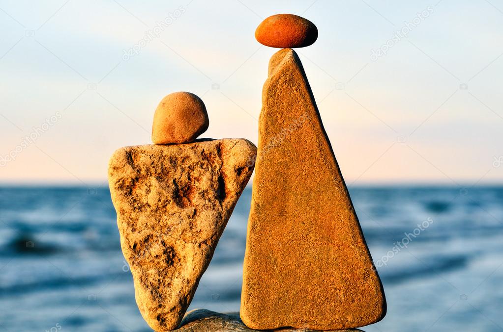 Two triangle stones — Stock Photo © styf #60550385