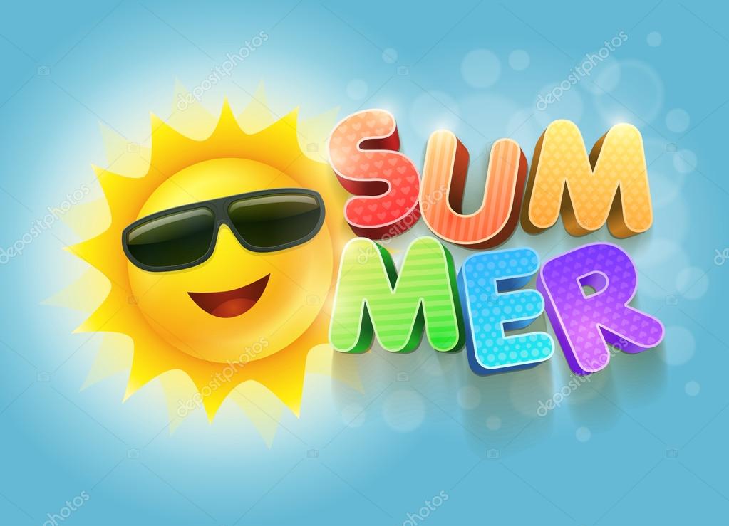 Happy Sun Summer Poster Stock Vector by ©sgursozlu 108937824
