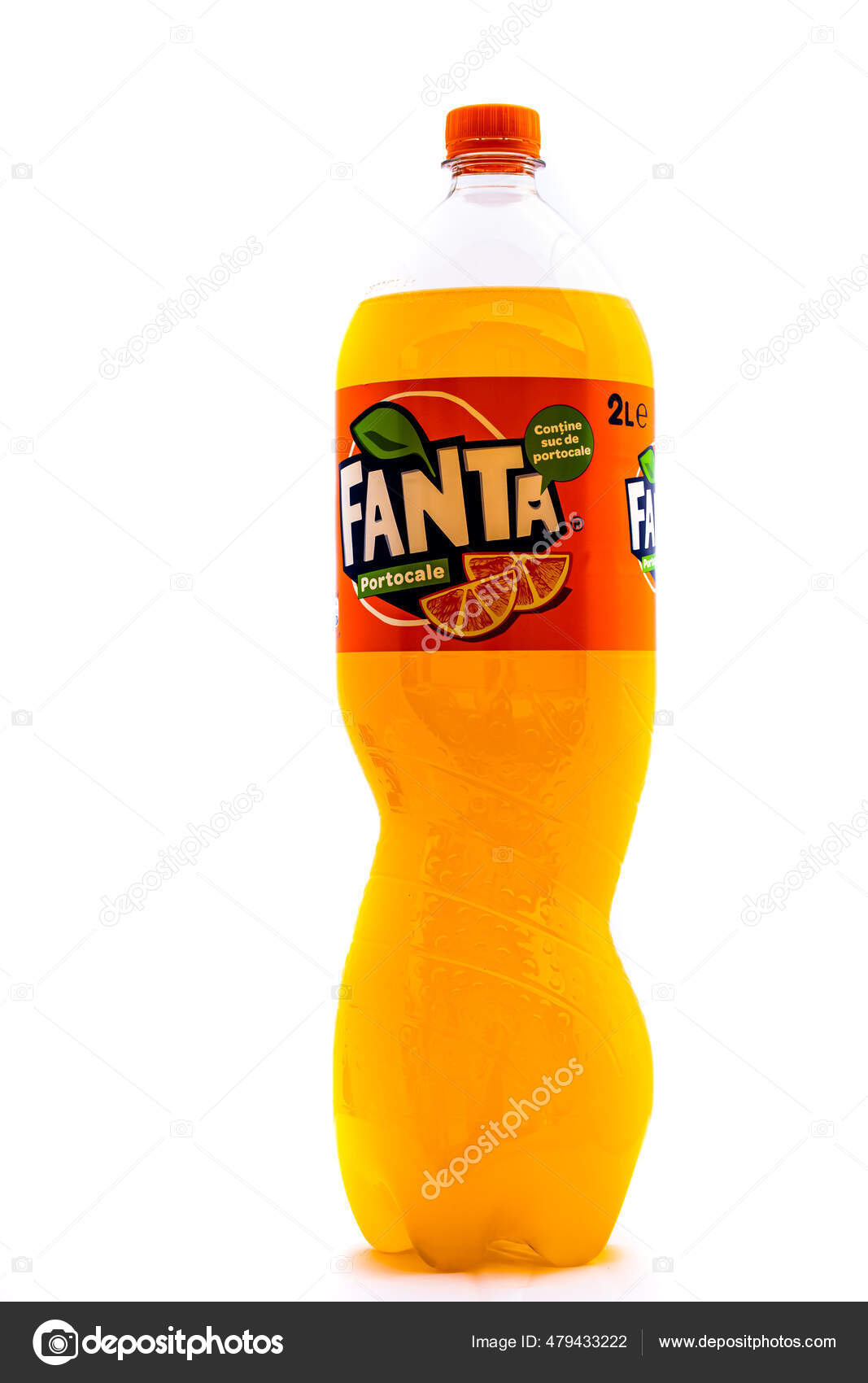Fanta Plastic Bottle Isolated White Background Illustrative Editorial Photo Shot — Stock ...