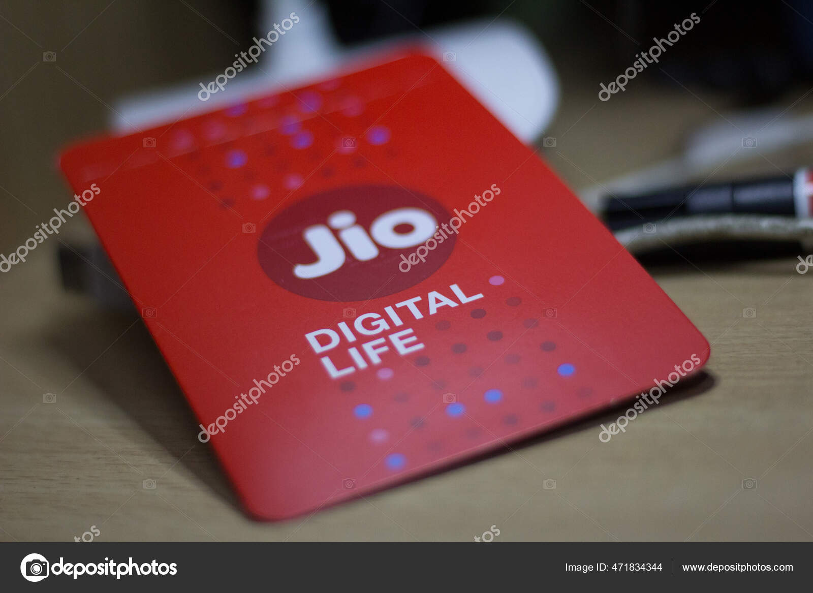 Delhi India May 2021 Jio Sim Card Every Jiofi Smartphone – Stock ...