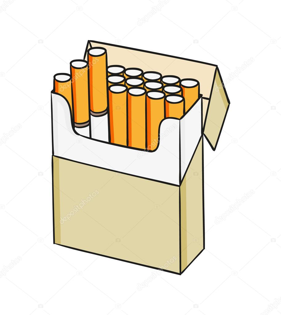 cajetilla de cigarros — Vector de stock © muuraa #55888697