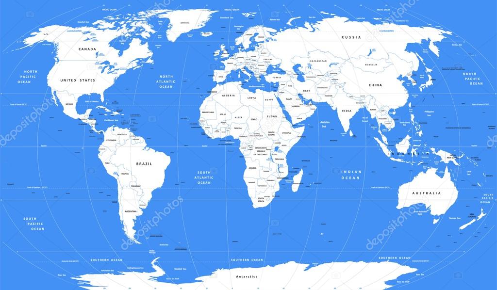 Vector blanco Mapa del mundo Stock Vector by ©lynx_v 106168332 Vector blanco Mapa del mundo Stock Vector by ©lynx_v 106168332