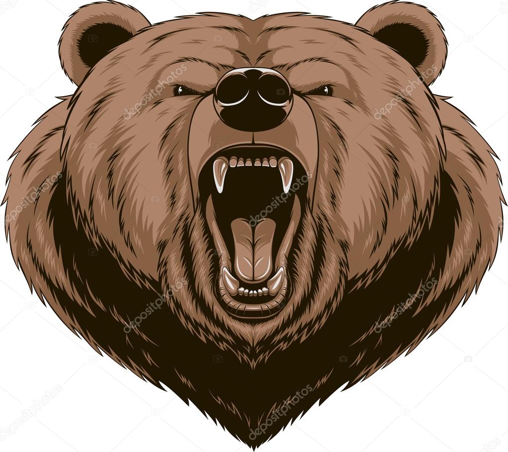 Mad Bear Clip Art