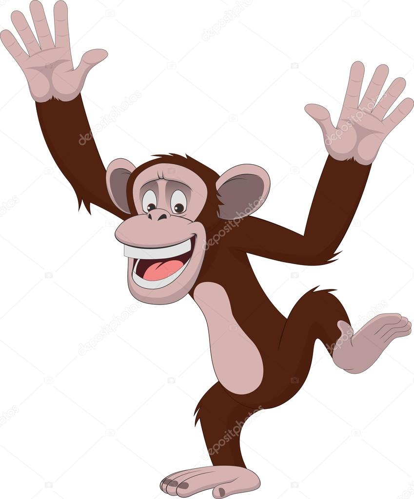 Funny monkey — Stock Vector © Andrey_Makurin #66937179