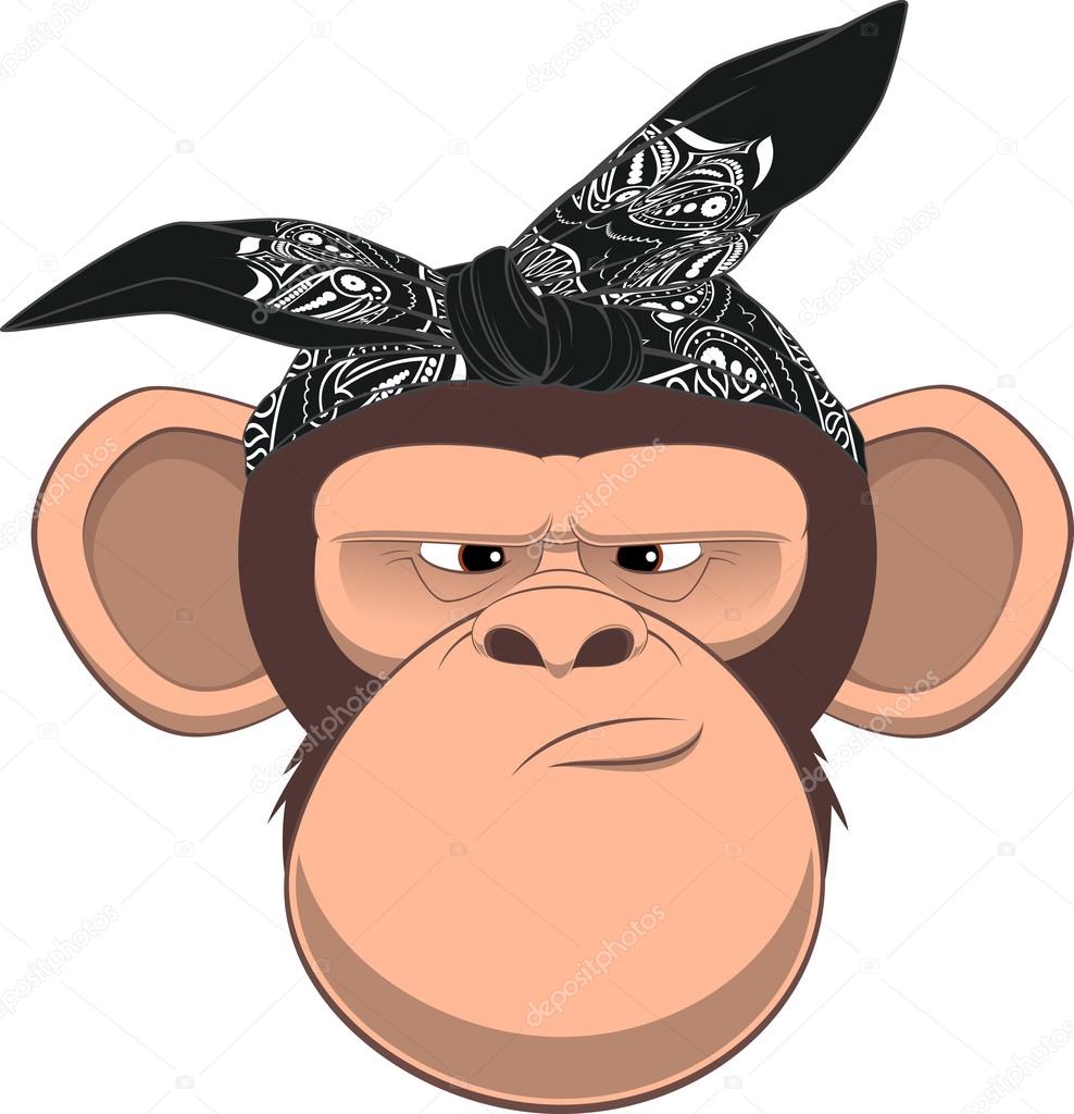 Happy monkey — Stock Vector © Andrey_Makurin #78152368