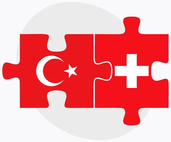 Turkey and swiss flags Vector Art Stock Images | Depositphotos