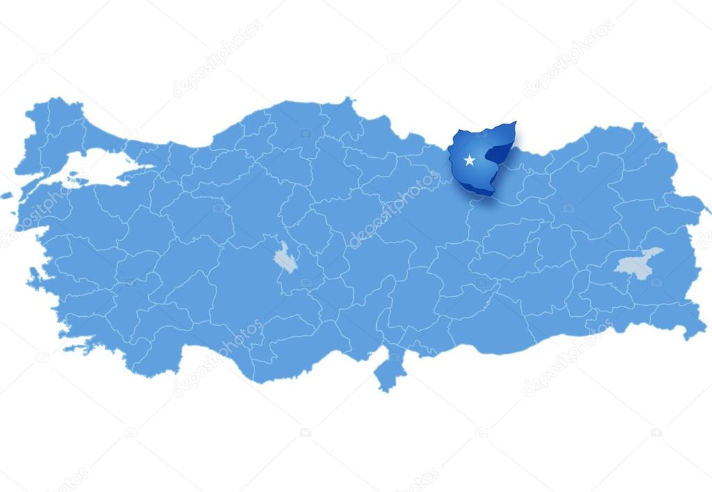 Map of Turkey, Giresun Stock Vector Image by ©Istanbul2009 #80830808